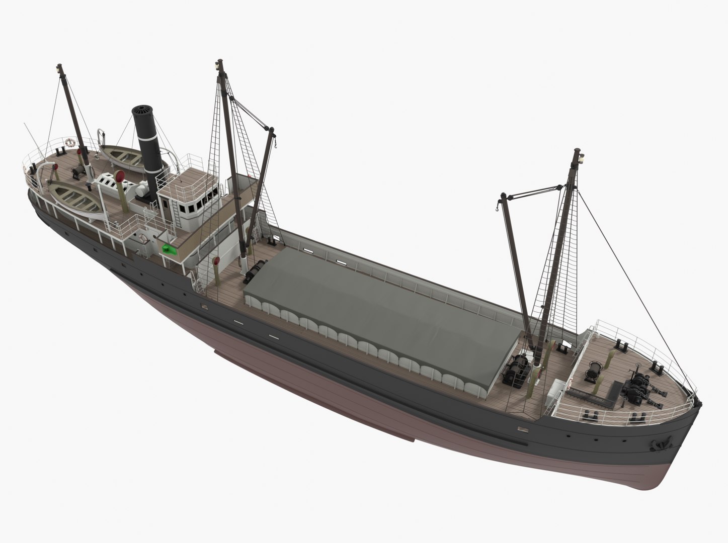 3D Coastel Steam Ship Model - TurboSquid 2163335
