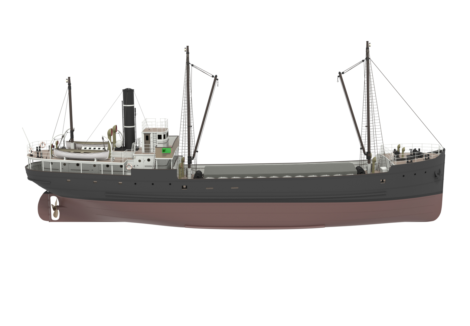 3D Coastel Steam Ship Model - TurboSquid 2163335
