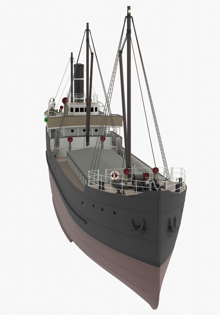 3D Coastel Steam Ship Model - TurboSquid 2163335