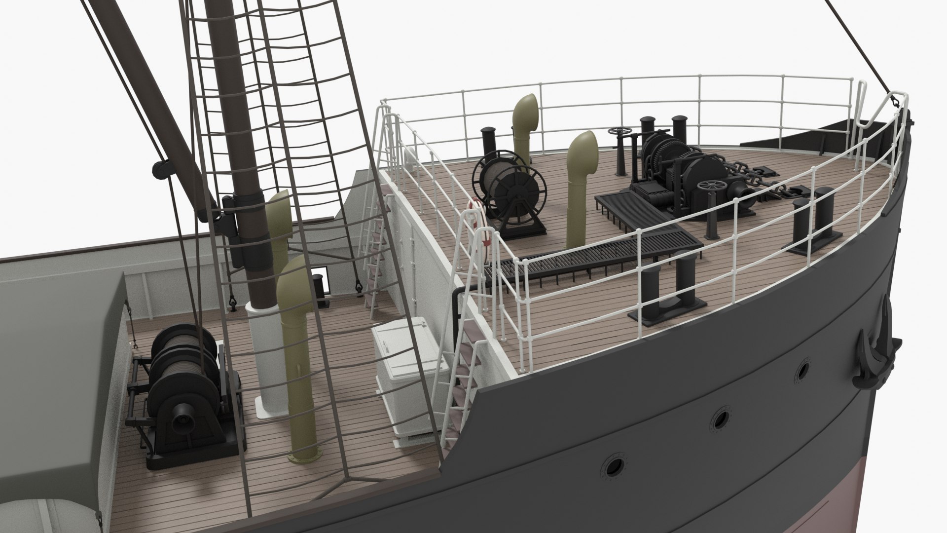 3D Coastel Steam Ship Model - TurboSquid 2163335