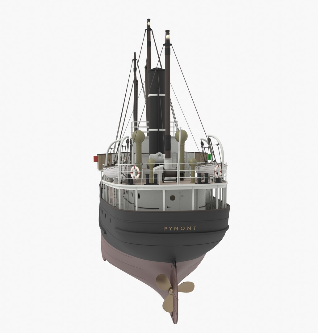 3D Coastel Steam Ship Model - TurboSquid 2163335