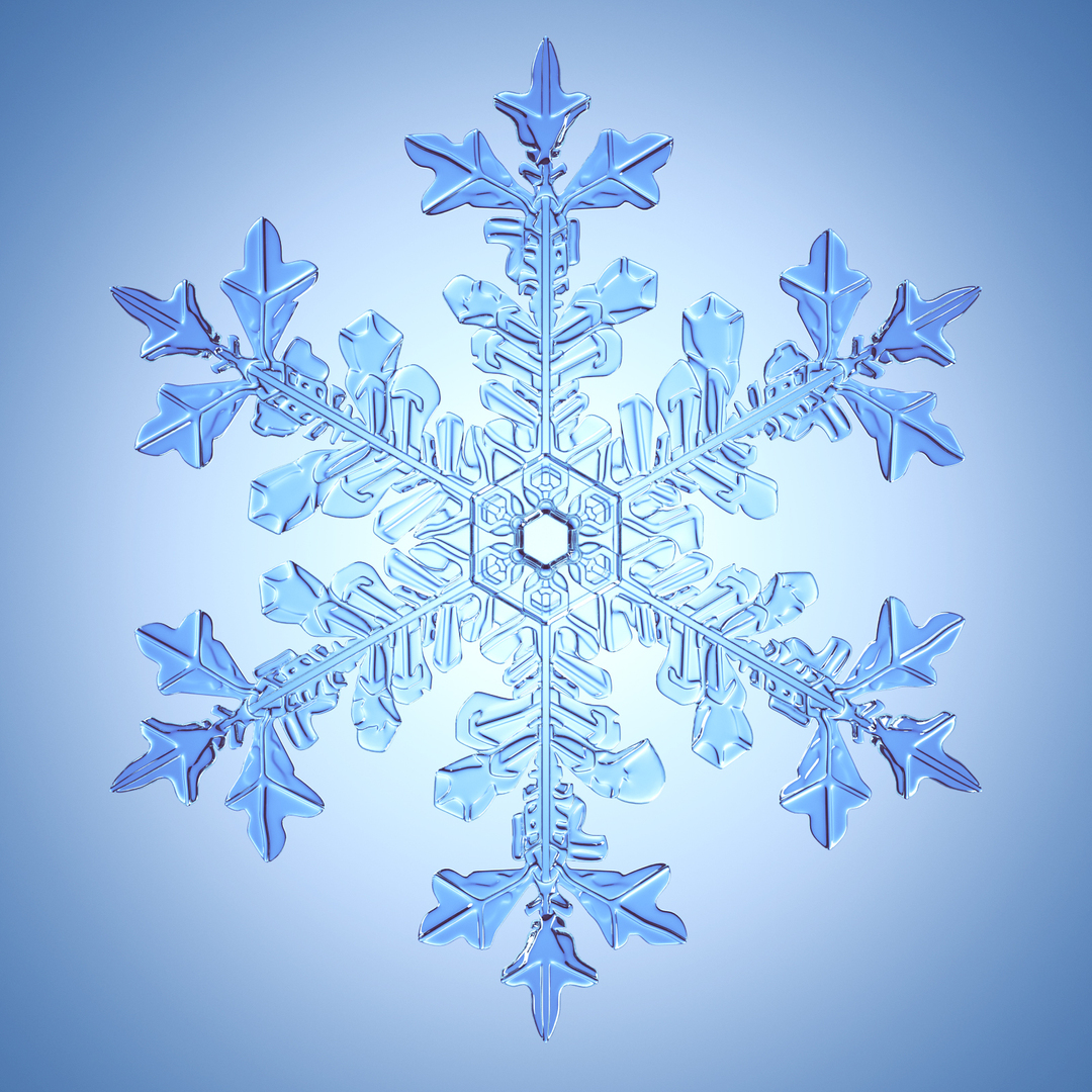snowflakes new 3d max