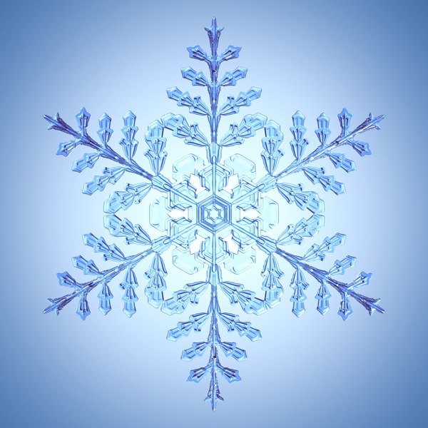 snowflakes new 3d max