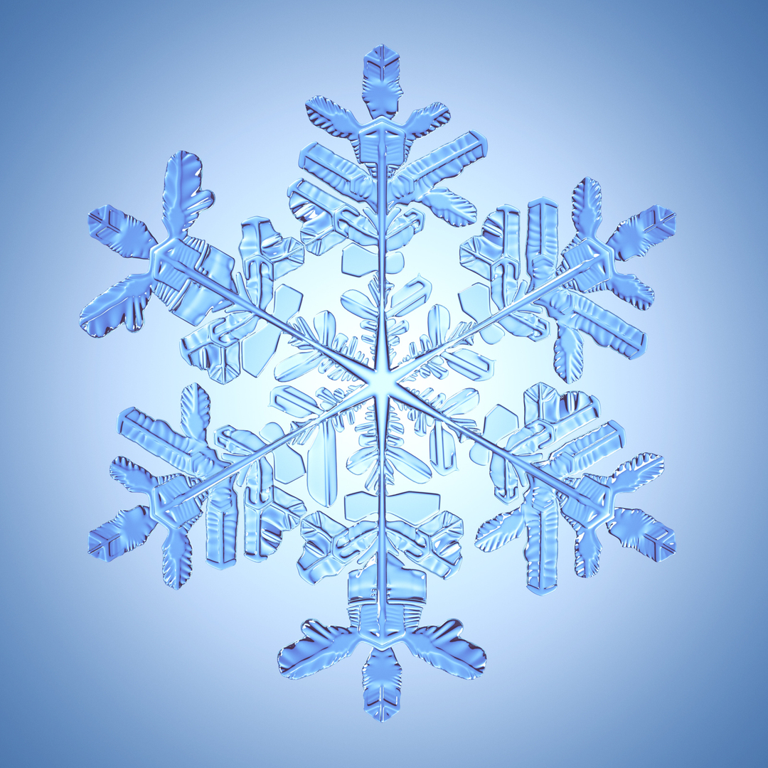 snowflakes new 3d max