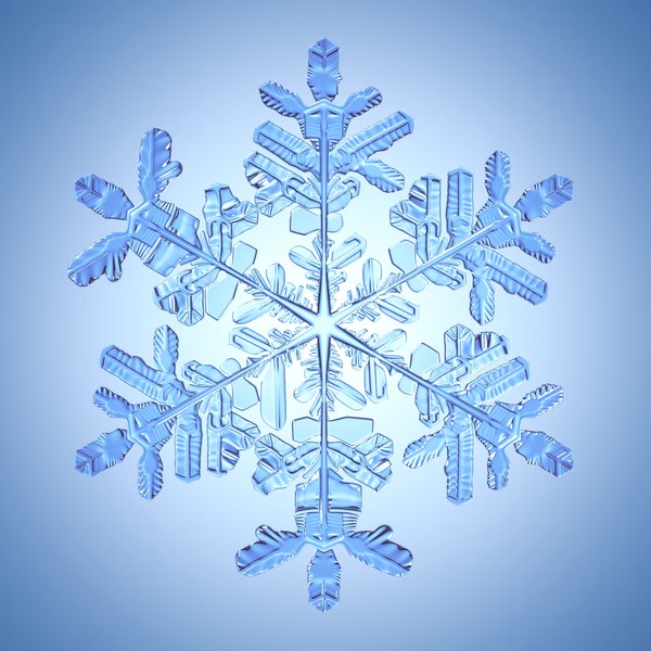snowflakes new 3d max