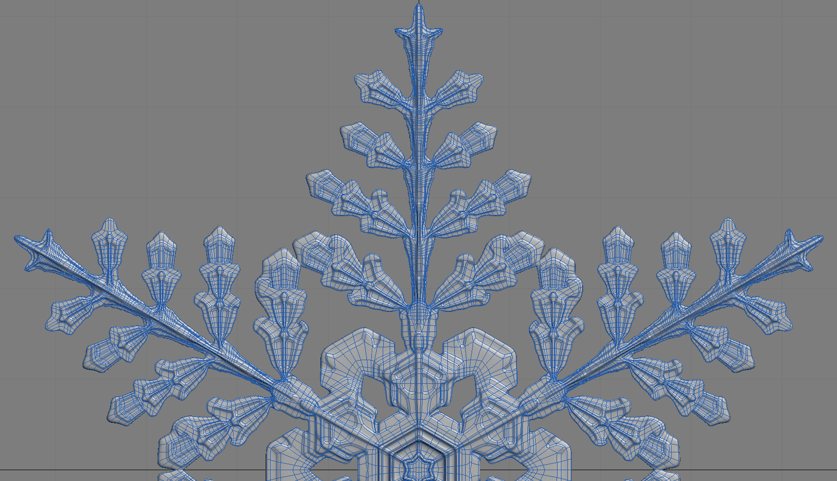 snowflakes new 3d max