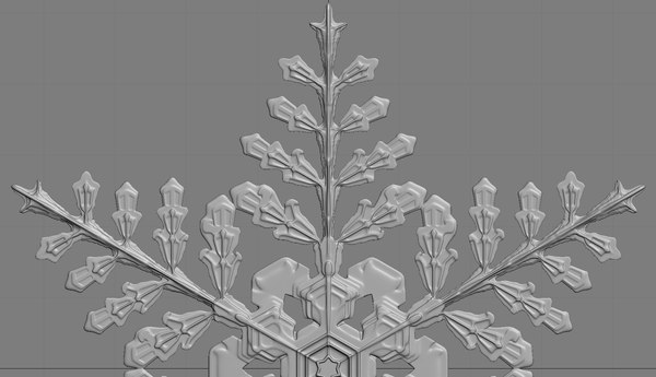 snowflakes new 3d max