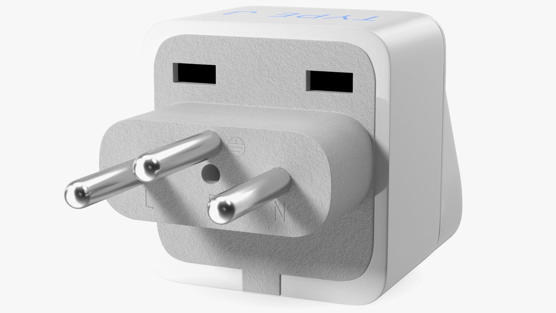 3D Type J Universal Plug Adapter White model - TurboSquid 1839938