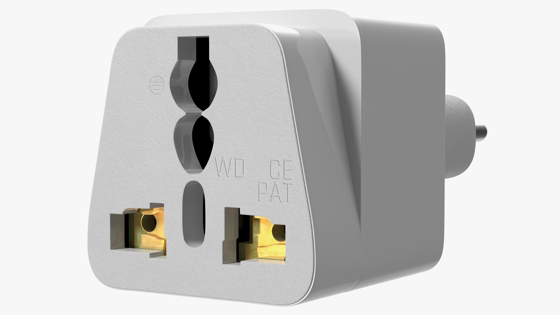 3D Type J Universal Plug Adapter White model - TurboSquid 1839938