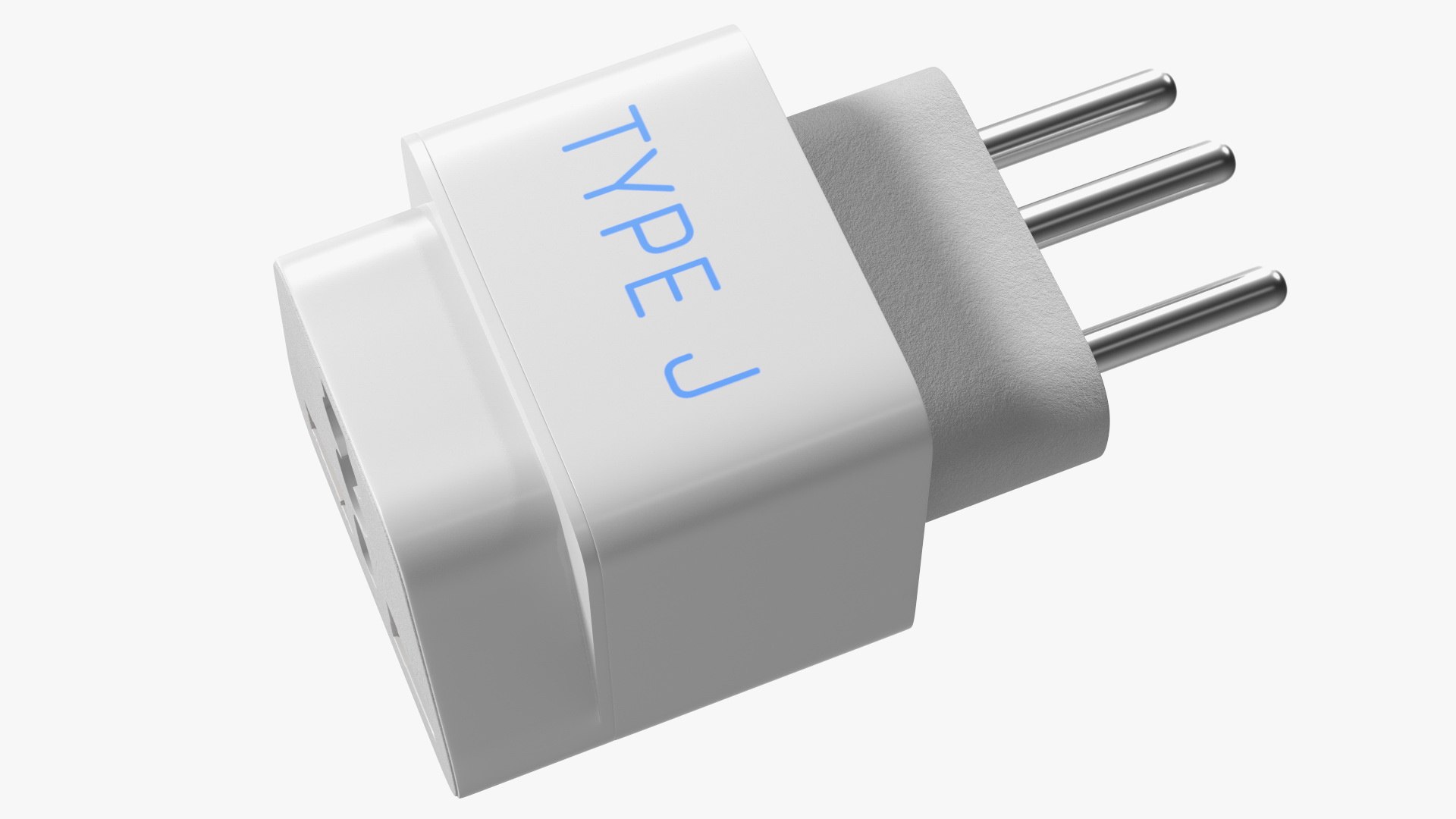 3D Type J Universal Plug Adapter White model - TurboSquid 1839938
