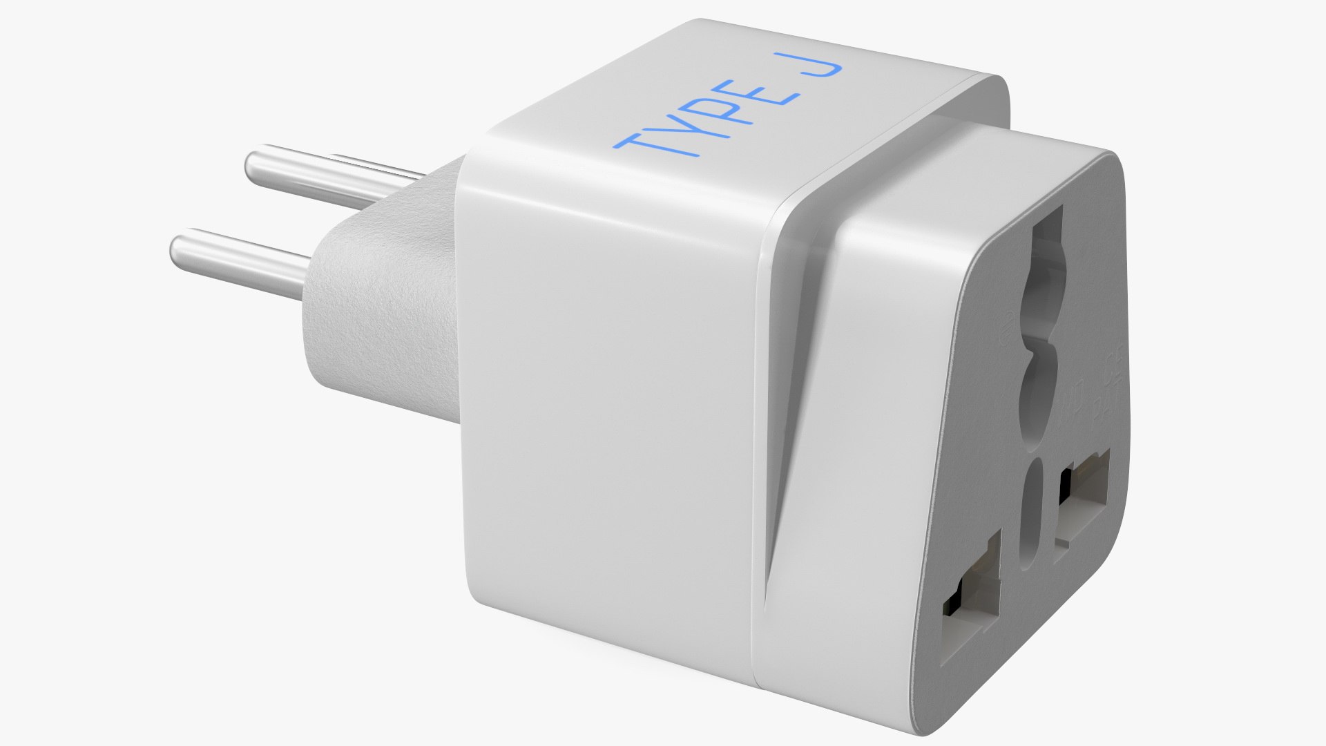3D Type J Universal Plug Adapter White model - TurboSquid 1839938
