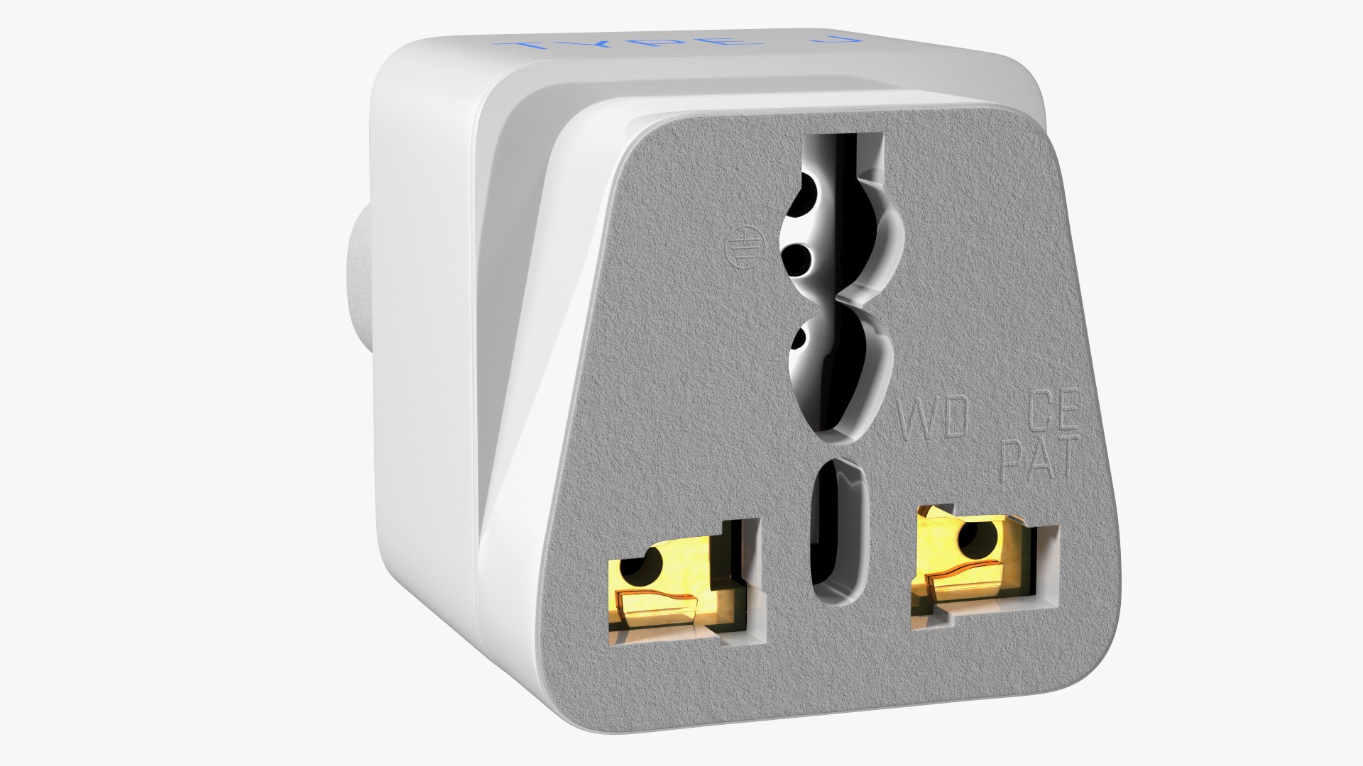 3D Type J Universal Plug Adapter White model - TurboSquid 1839938