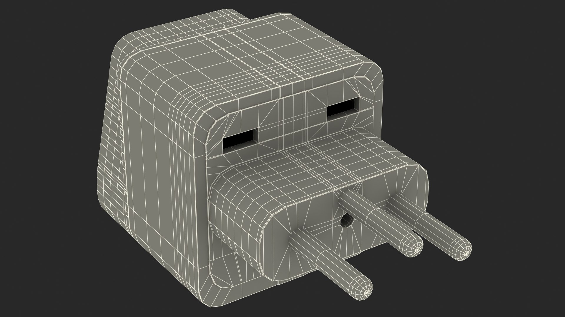 3D Type J Universal Plug Adapter White model - TurboSquid 1839938