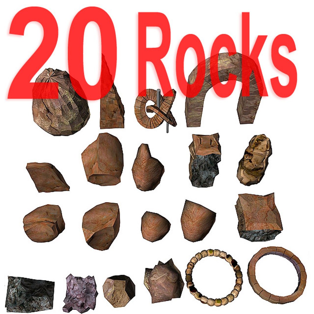 Rocks Boulders 3d Max