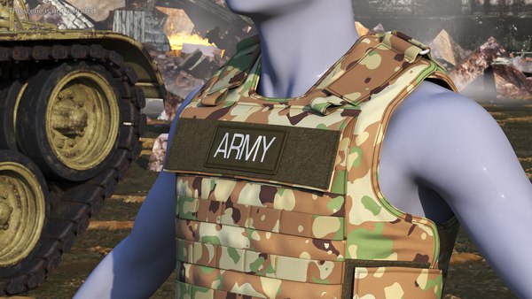 modelo 3d Camo Army Body Armor Carrier - TurboSquid 2099241