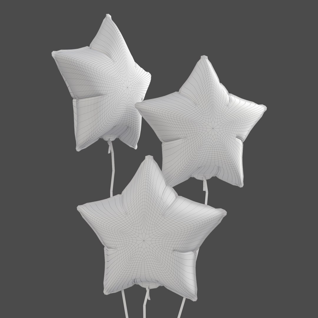 3D Model Balloon Star - TurboSquid 1272849
