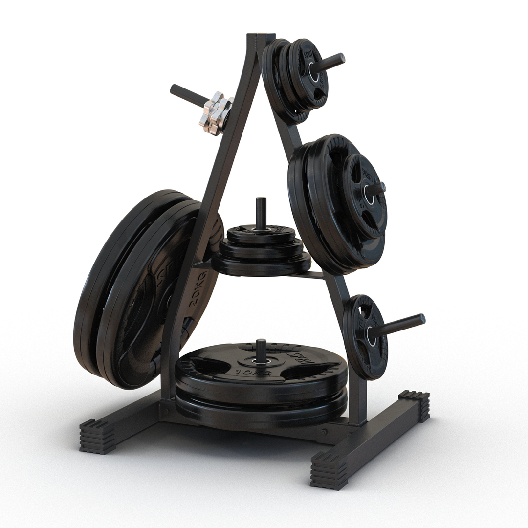 Weight Plate Tree Set C4d