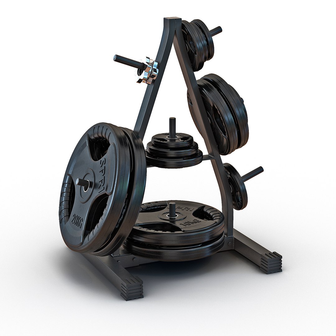 Weight Plate Tree Set C4d