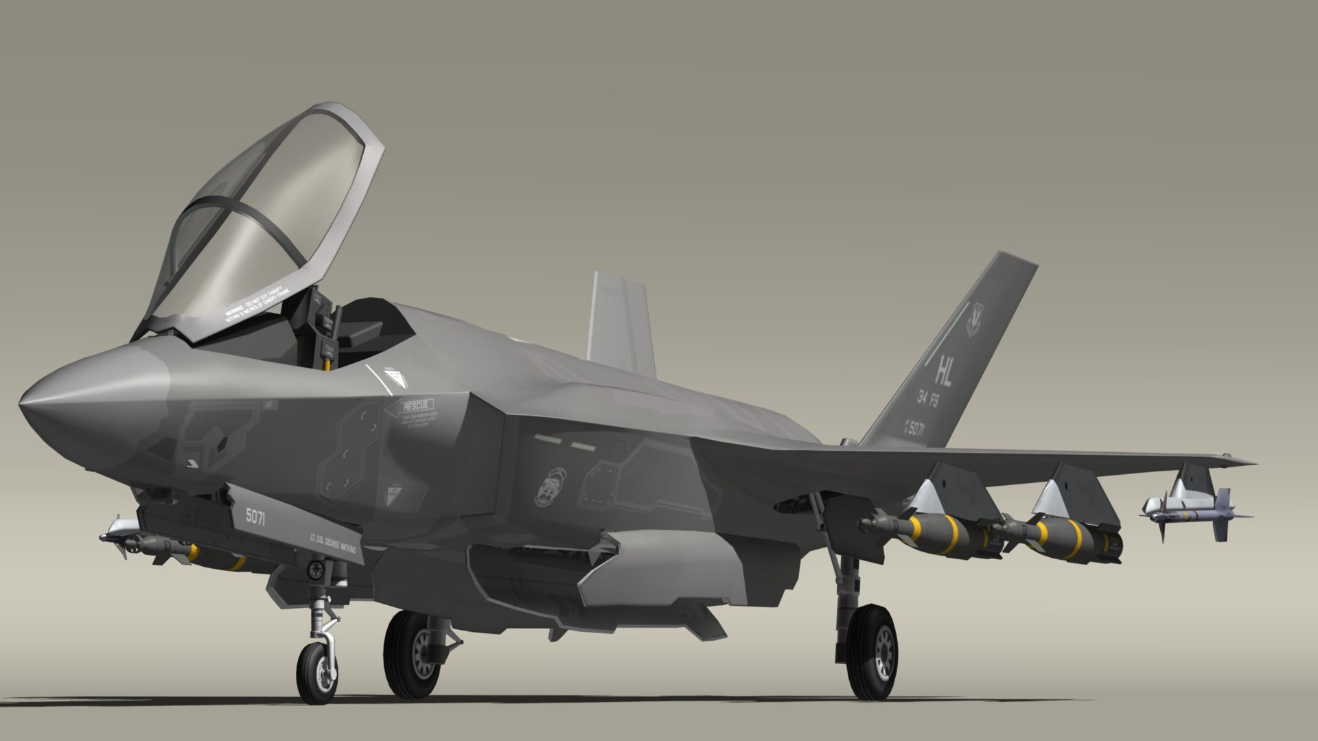 F35A Lightning II 3D Model - TurboSquid 1799982