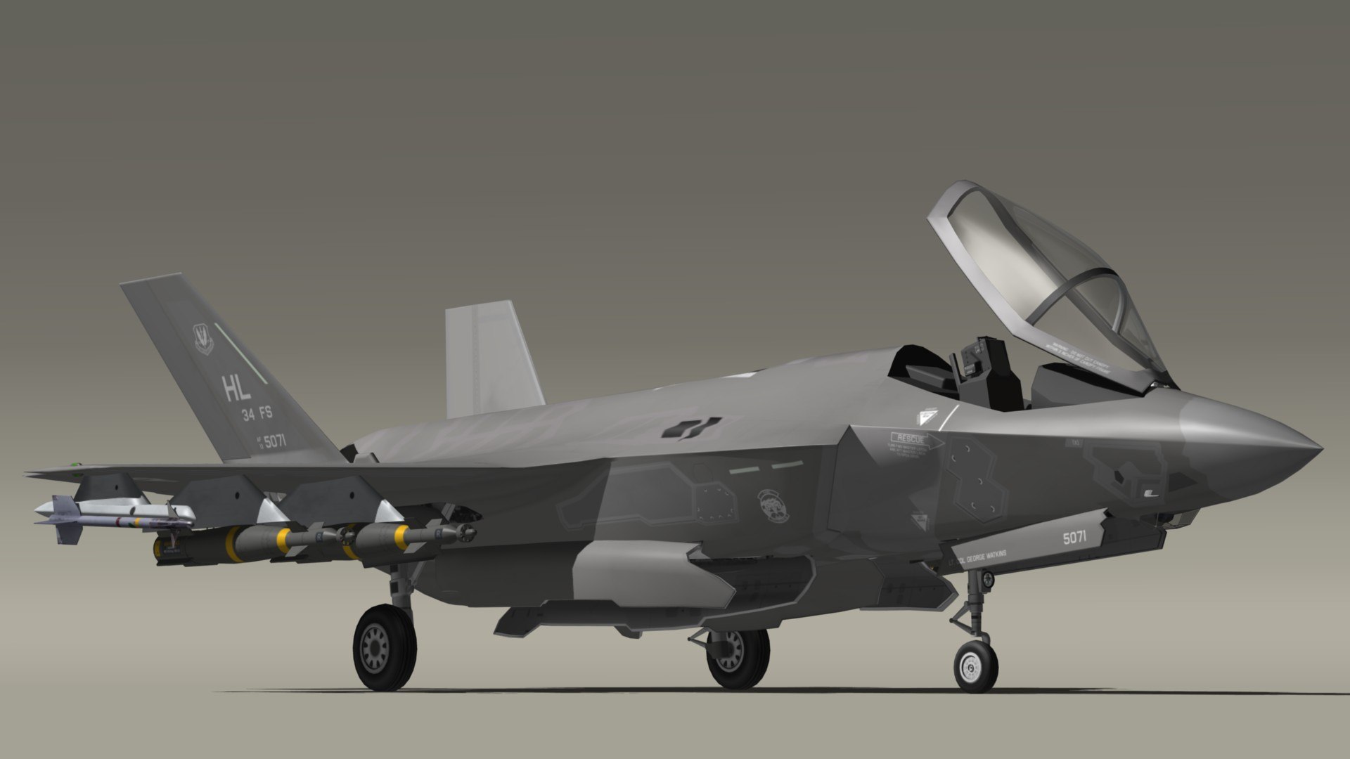 F35A Lightning II 3D Model - TurboSquid 1799982