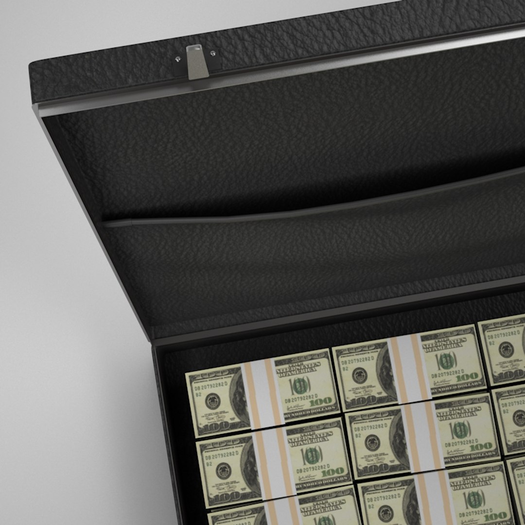 3d Model Briefcase Money