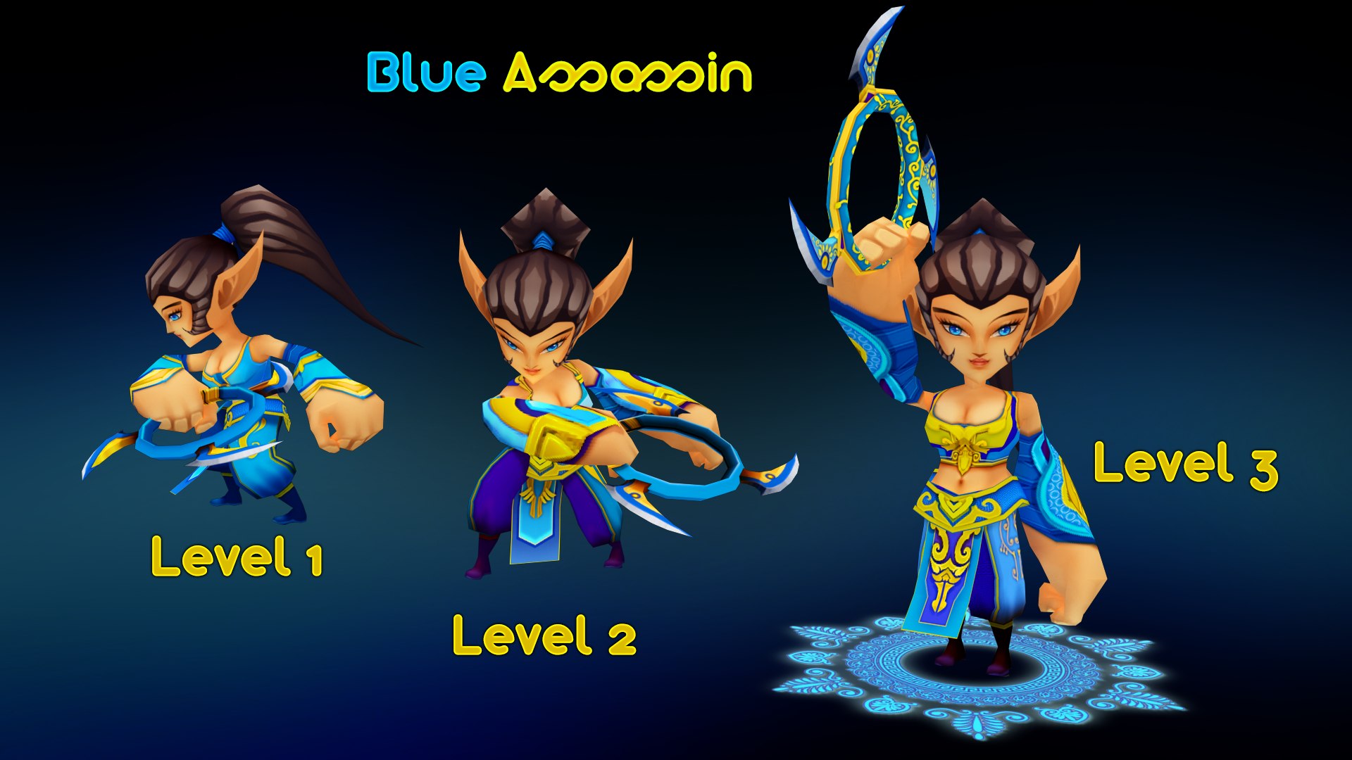 3D Lady Assassin Model - TurboSquid 1159893