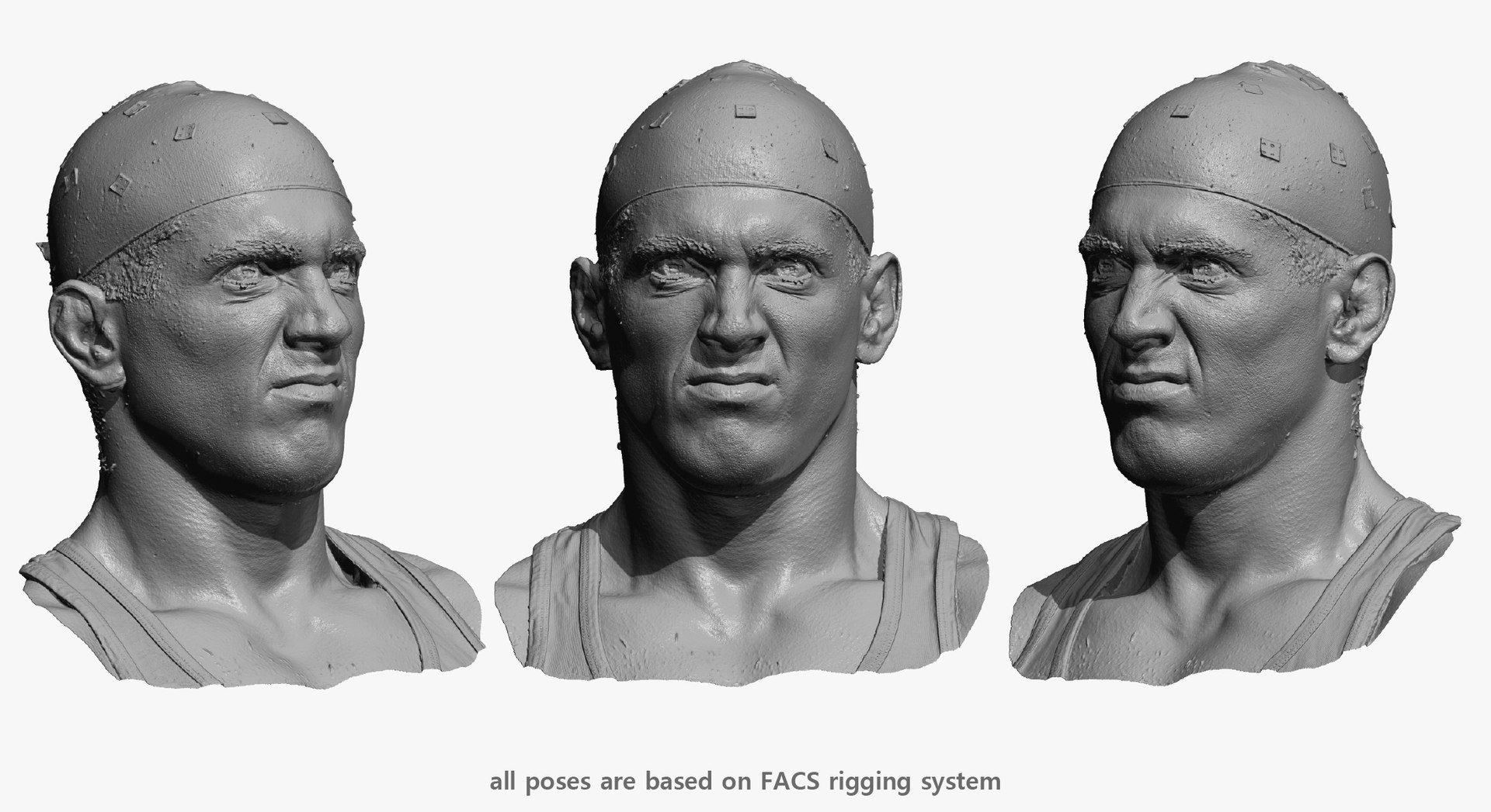 Mike Real Head Detailed Expressions 01 Set 11 RAW Scans Collection ...