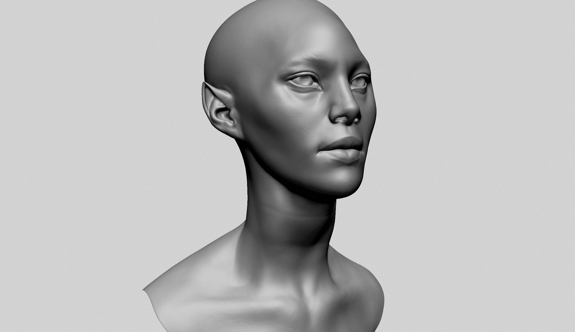 Fantasy Female Head A1 Model - TurboSquid 2199363