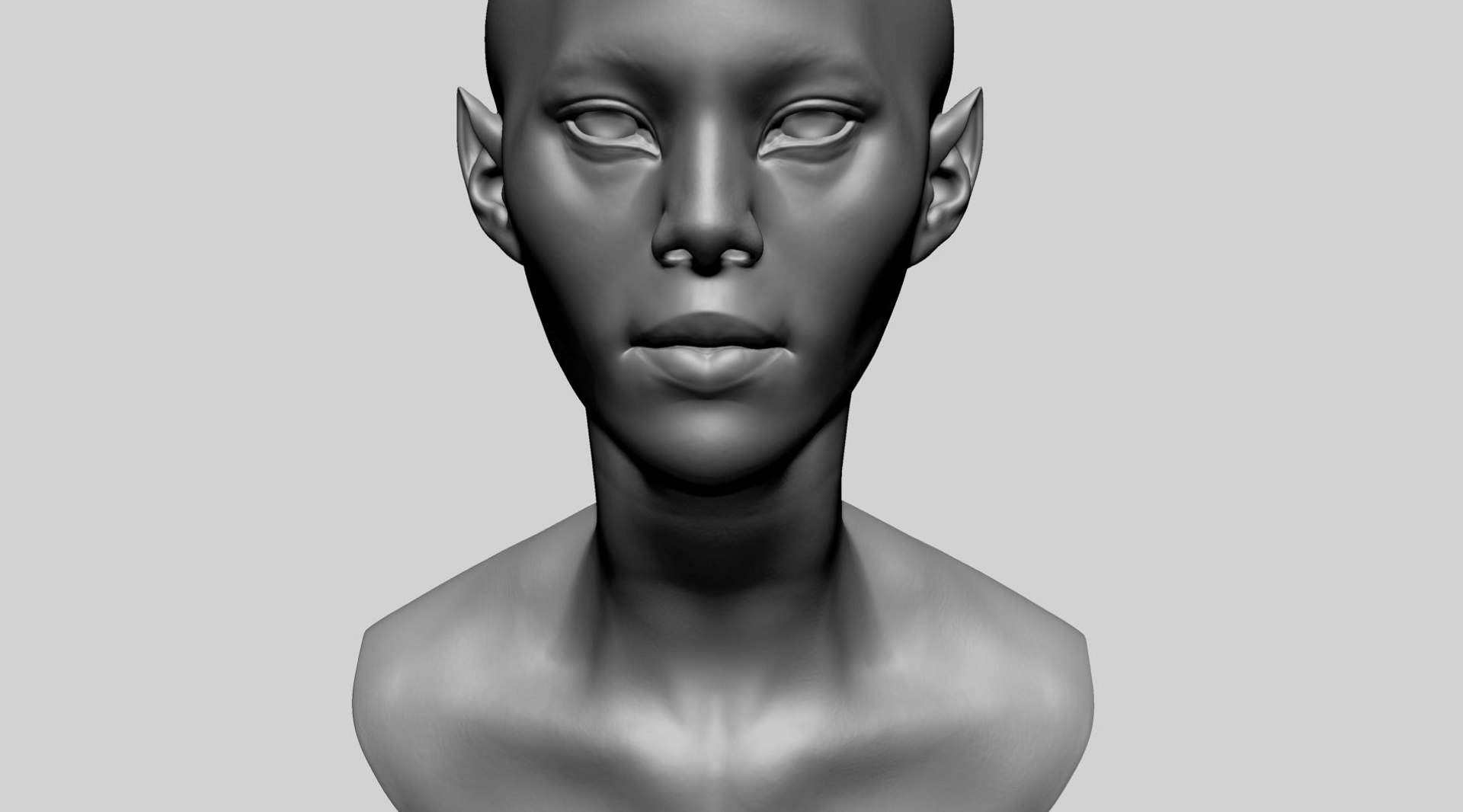 Fantasy Female Head A1 Model - TurboSquid 2199363