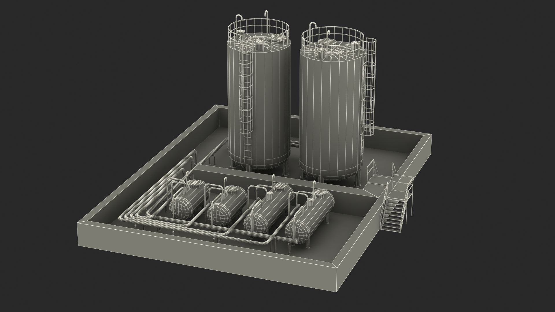 Factory Petrol 3D Model - TurboSquid 1738040