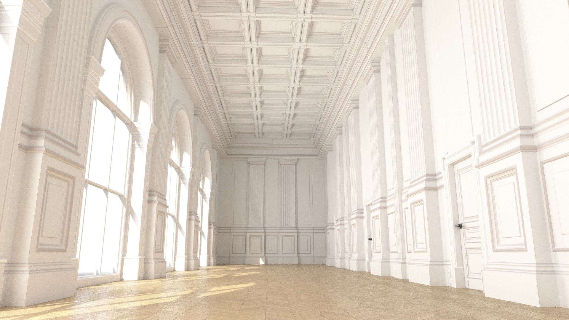 Classic Corridor Interior – High-Quality 3D Model 3D Model - TurboSquid ...