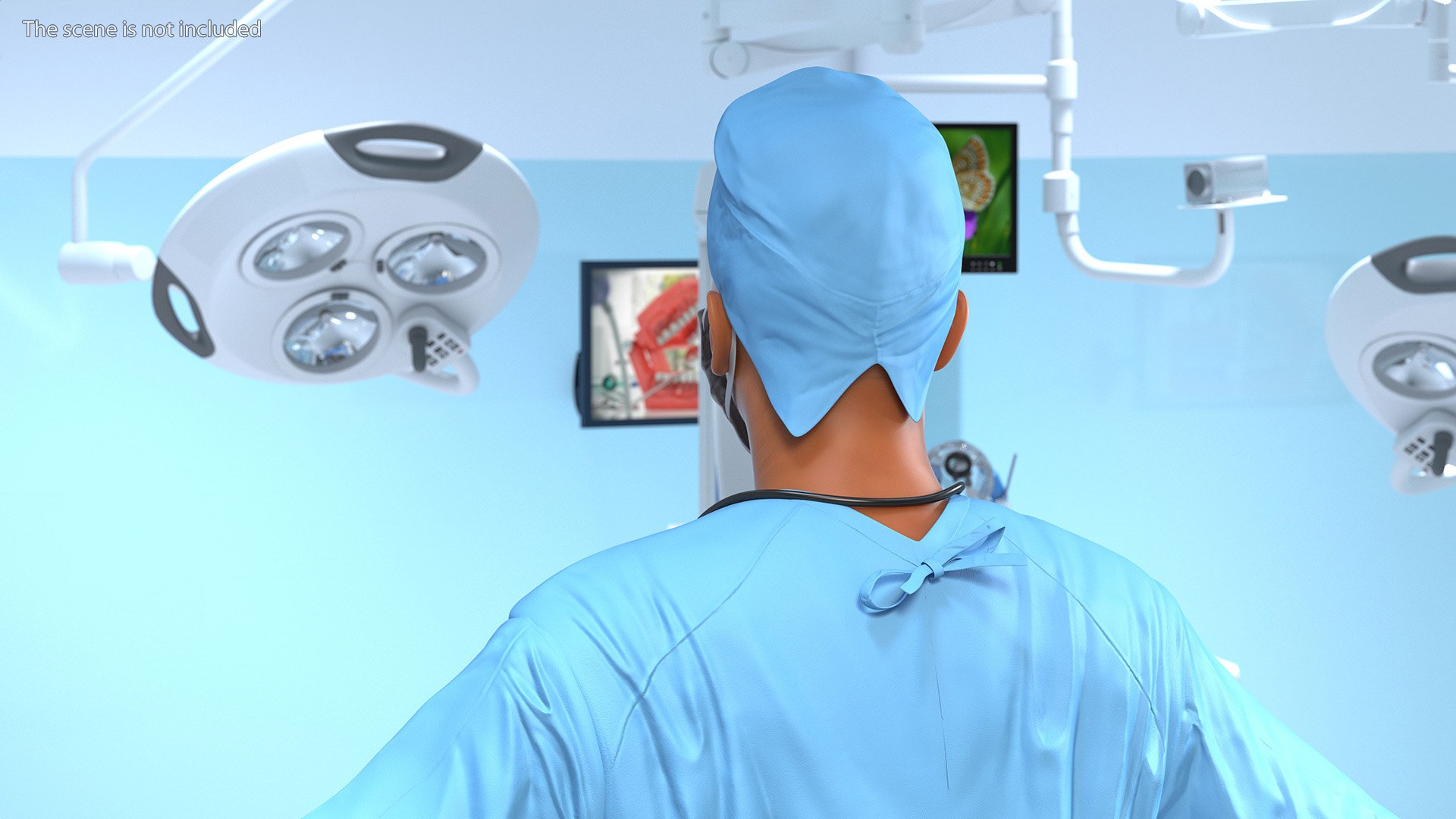 3D Blood Stained Surgeon Doctor In Mask Rigged - TurboSquid 2143601