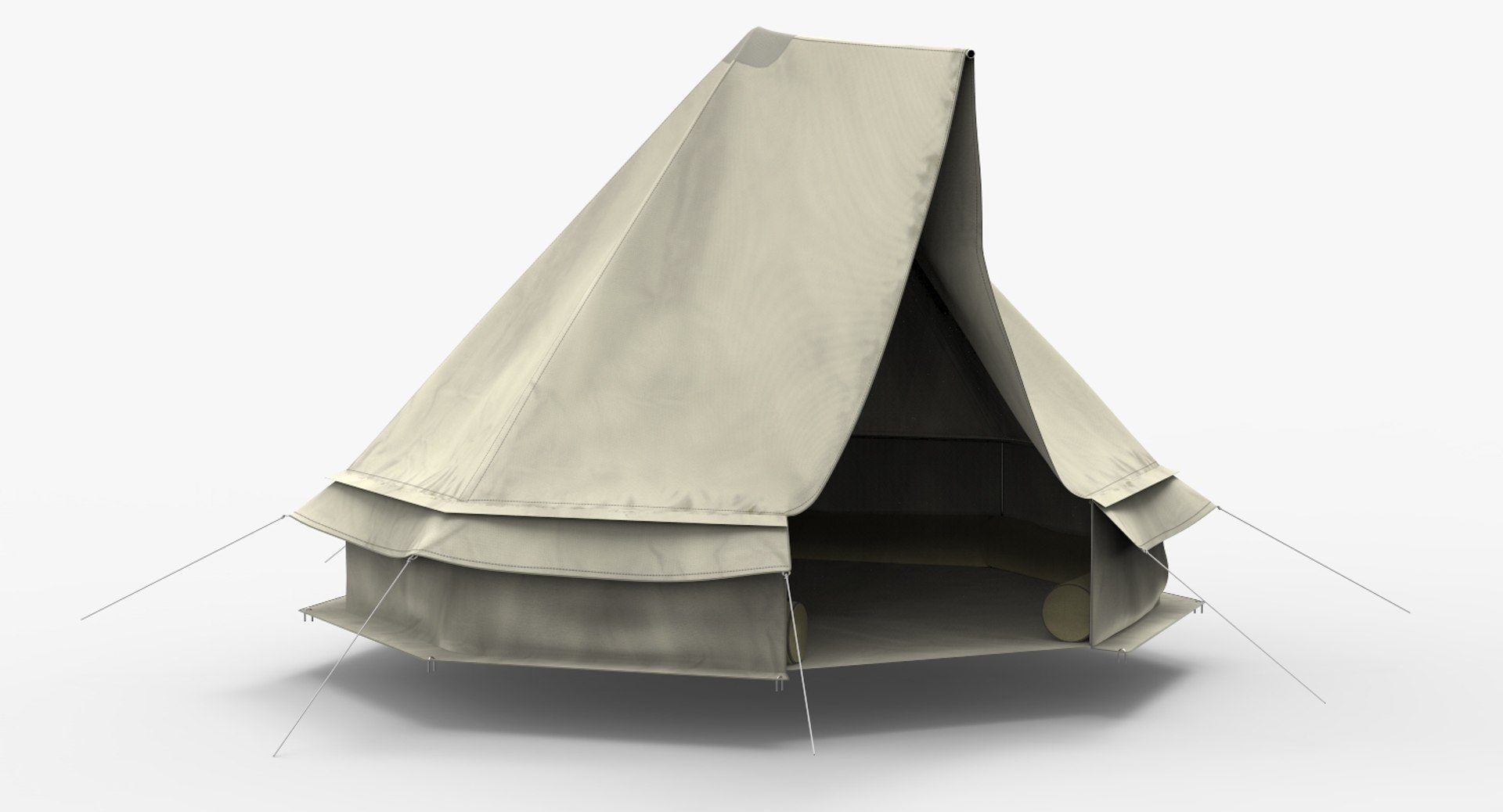 3D Octagon Camping Tent - TurboSquid 1415646