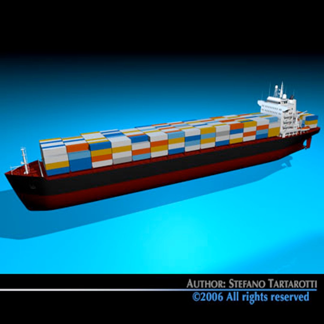 Container Ship 3d Model
