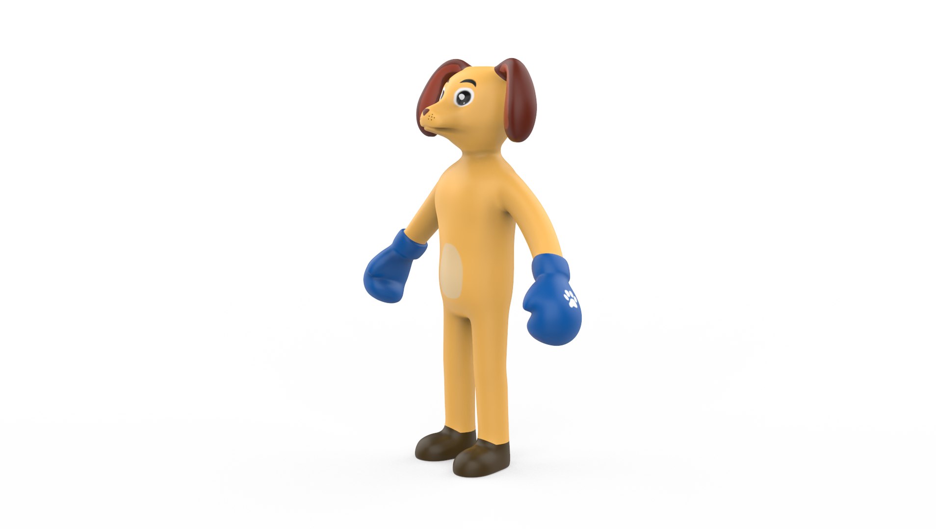 3D Boxing Dog Animal Animated Model - TurboSquid 2168280