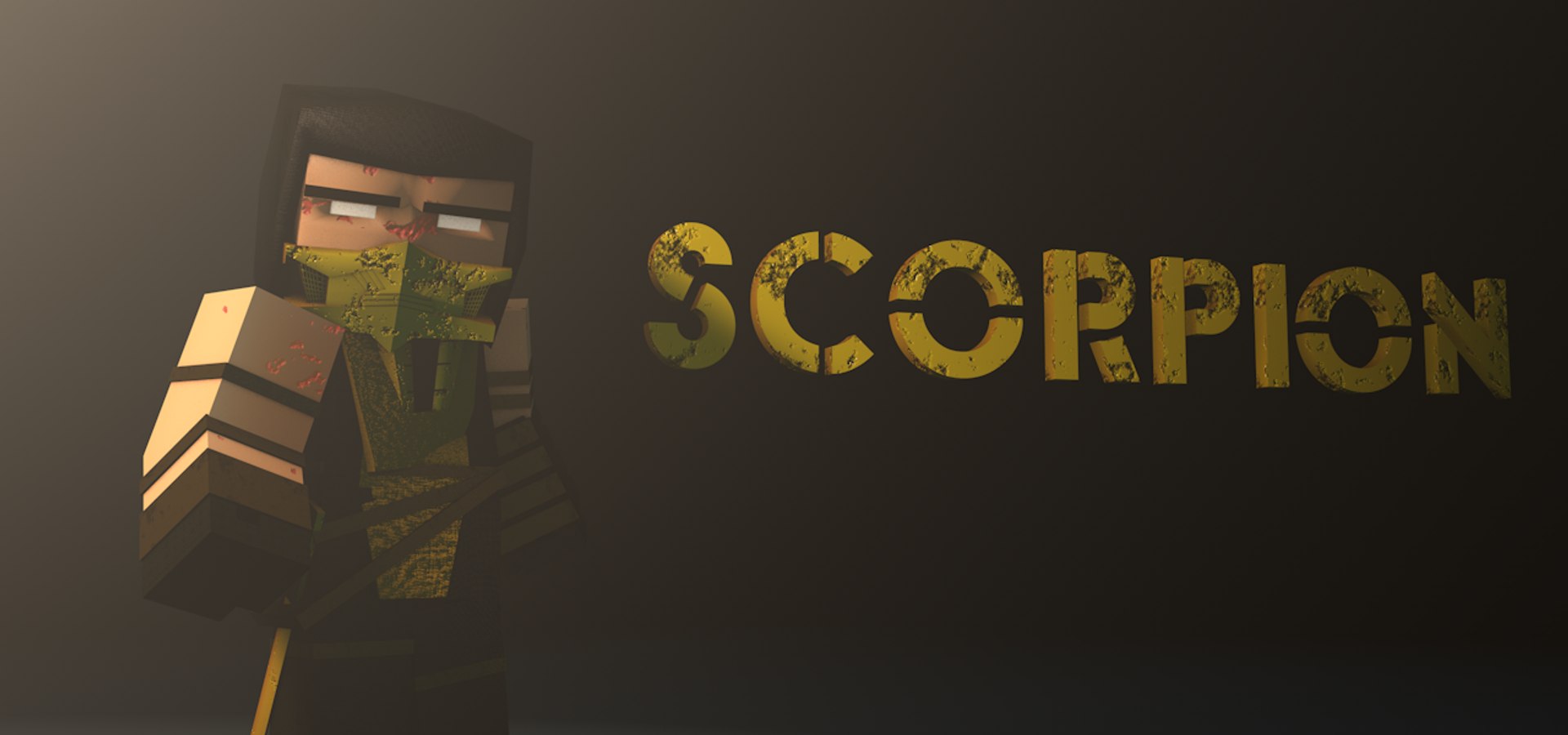 Minecraft Scorpion 3d C4d