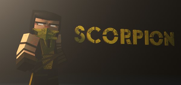 minecraft scorpion 3d c4d