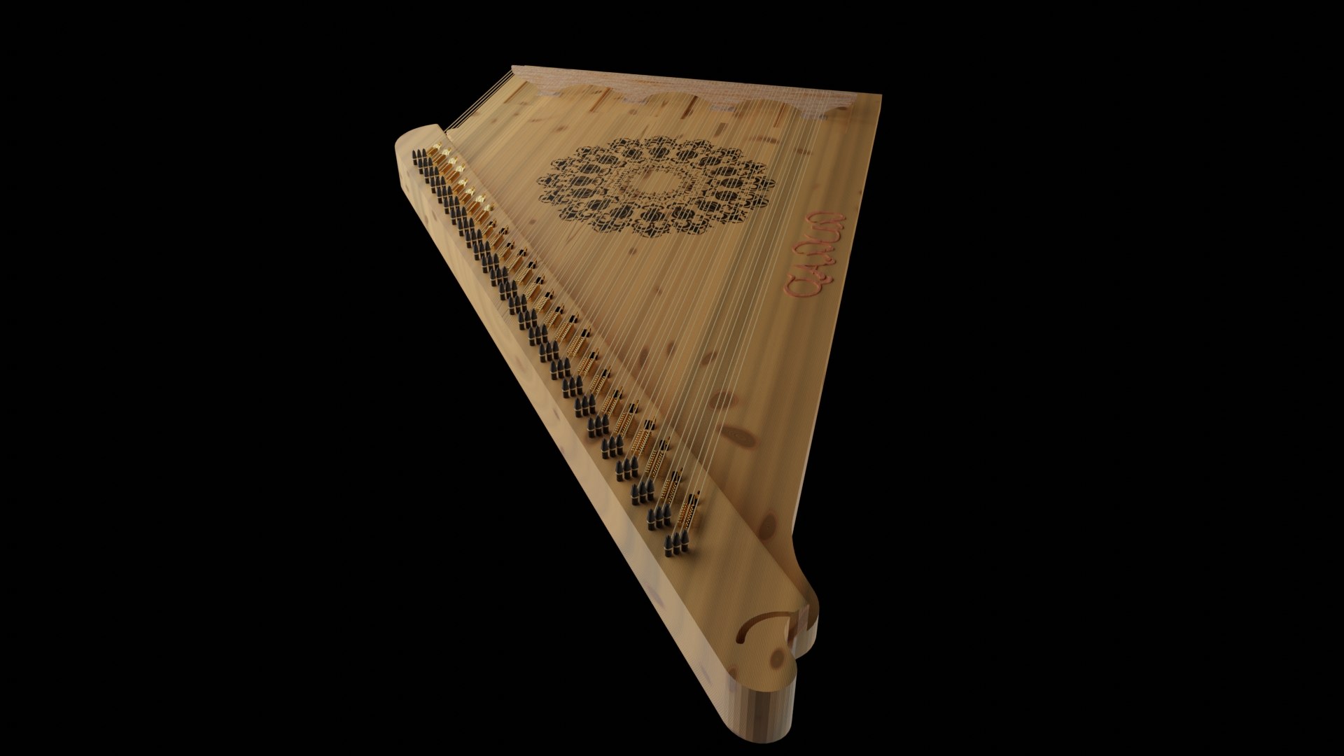 Qanun Instrument Model - TurboSquid 2041510