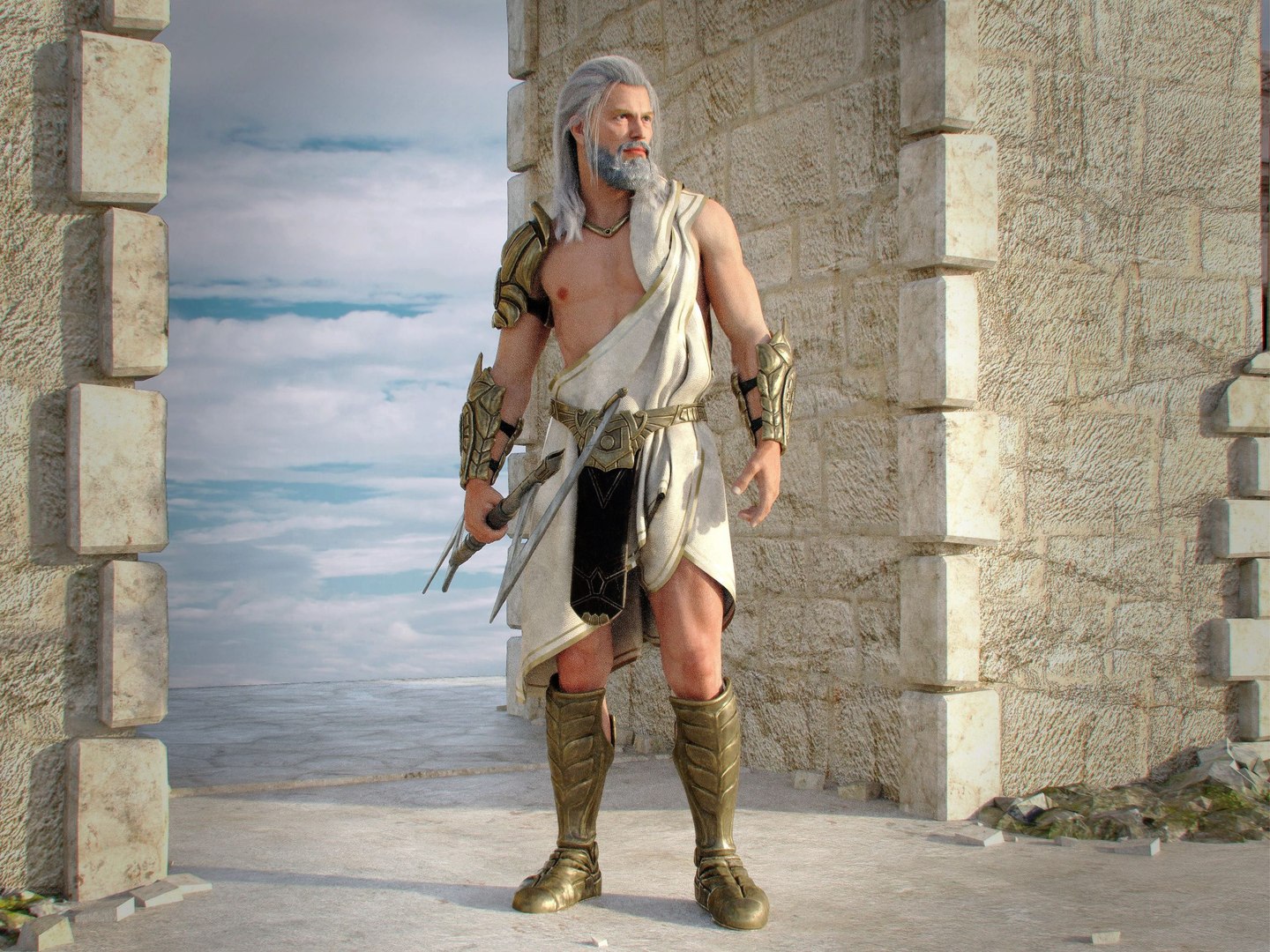 Zeus - King Of Gods Rigged Low-poly 3D Model 3D - TurboSquid 2387101