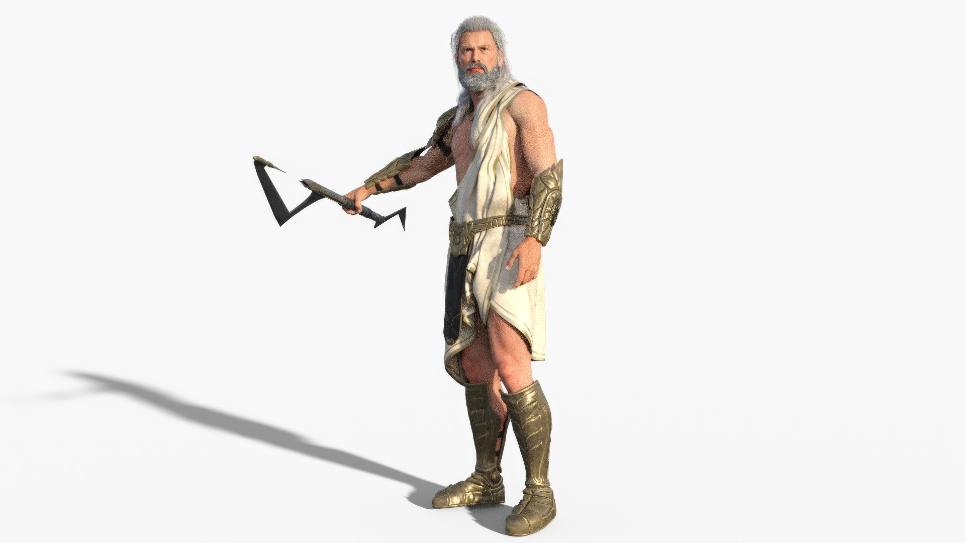 Zeus - King Of Gods Rigged Low-poly 3D Model 3D - TurboSquid 2387101