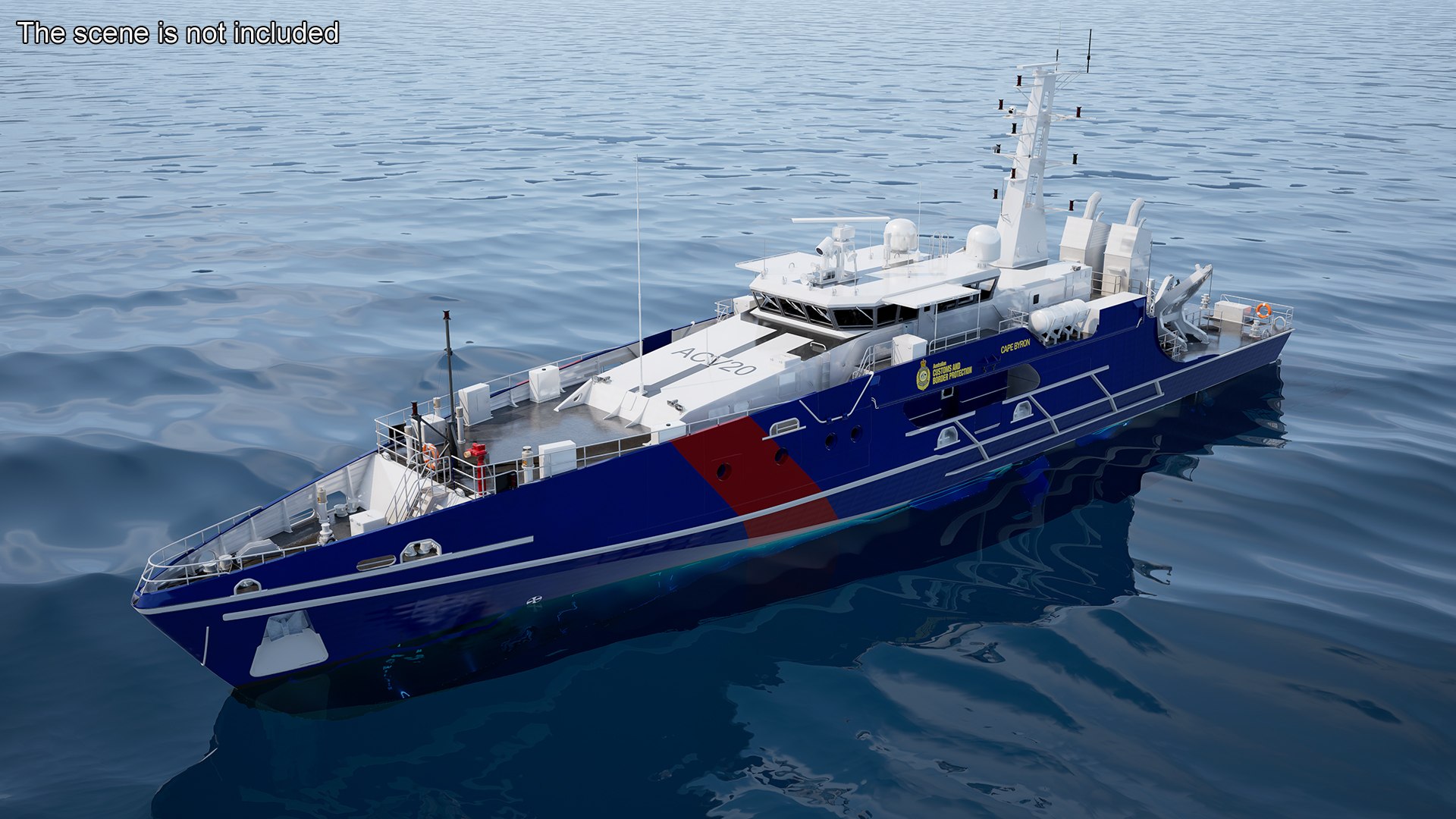 Patrol Vessel ABFC Cape Byron Rigged For Cinema 4D 3D - TurboSquid 2128354