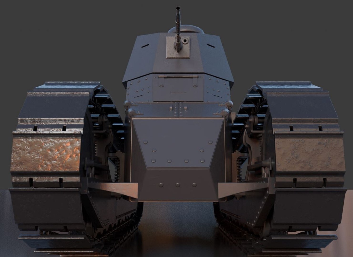 3D Renault FT17 Model - TurboSquid 2286667