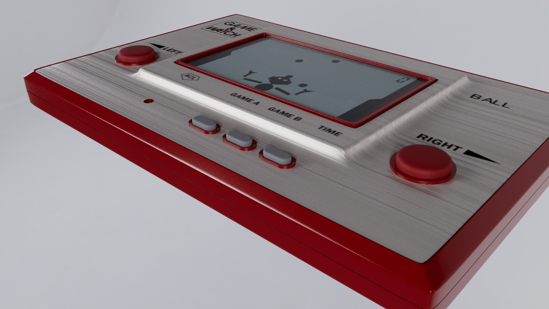 3D Nintendo Game Watch - Model Ball - TurboSquid 2342935