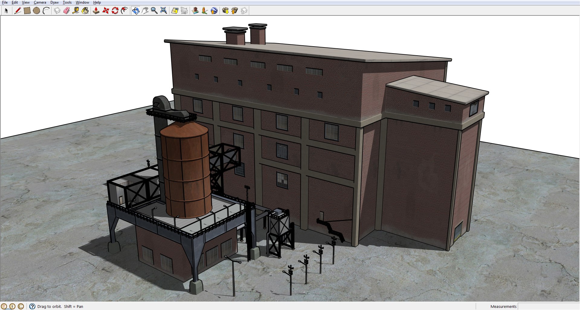 Sketchup Factory 3d Model