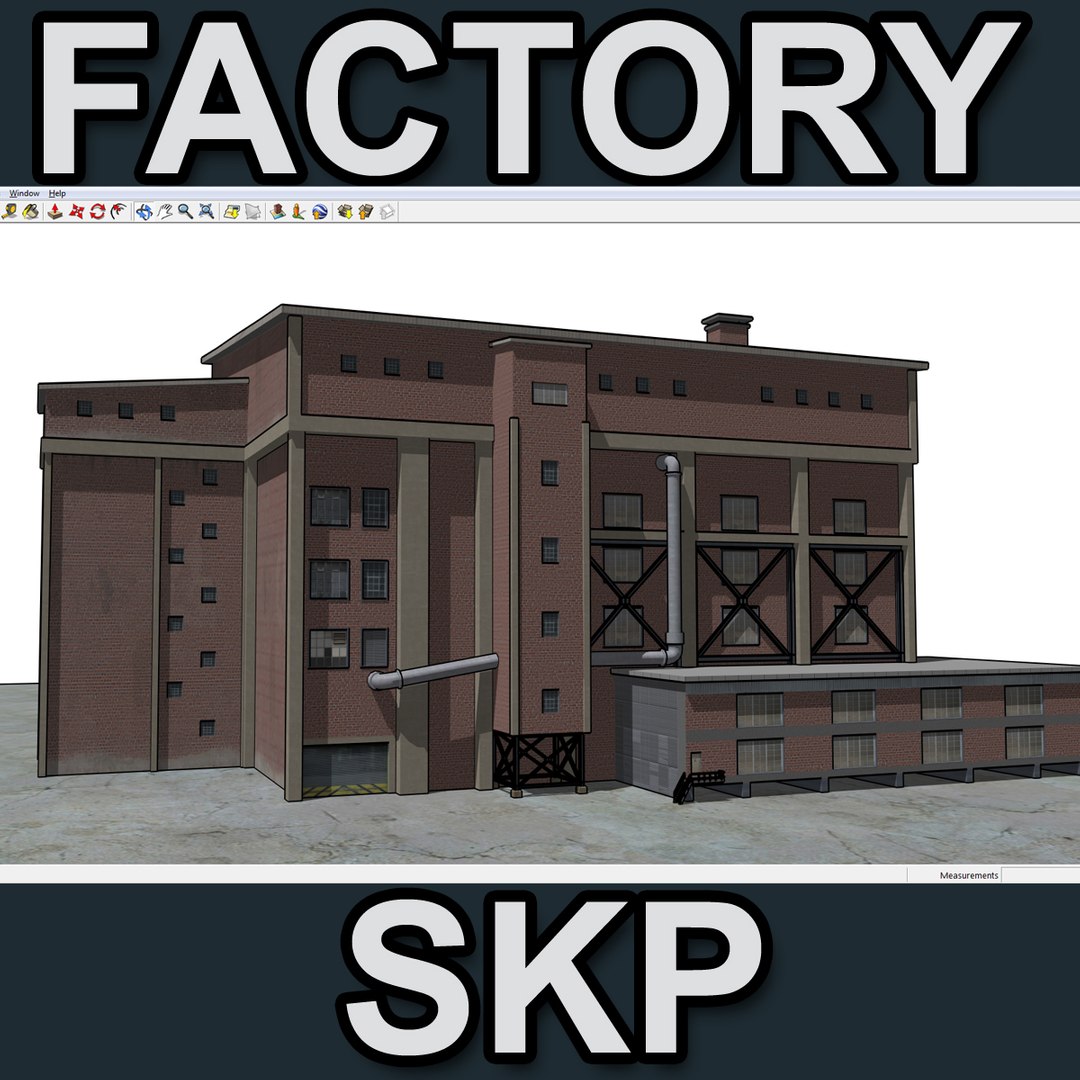 Sketchup Factory 3d Model