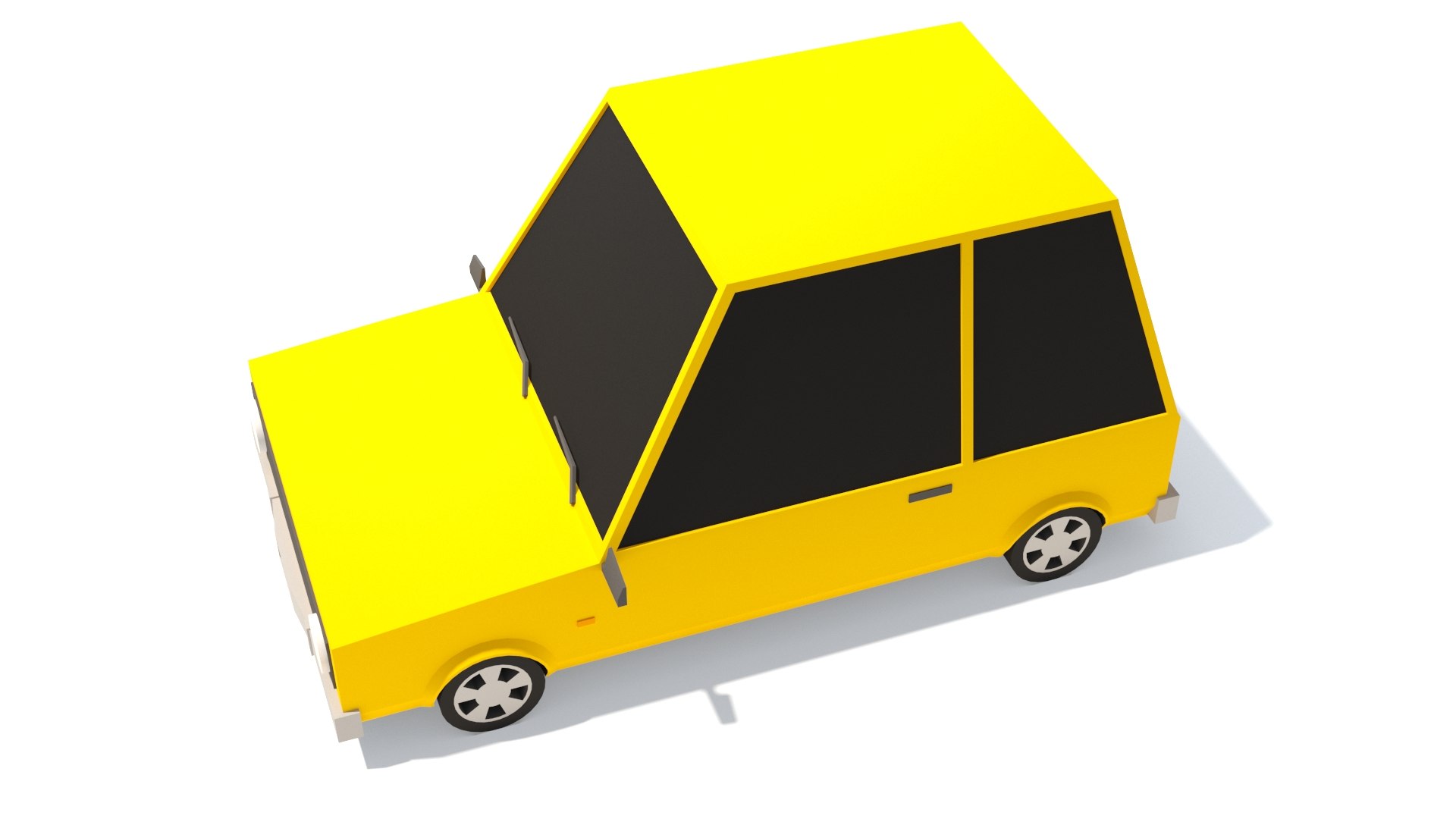 Cartoon Car Hatchback 3D - TurboSquid 1850846
