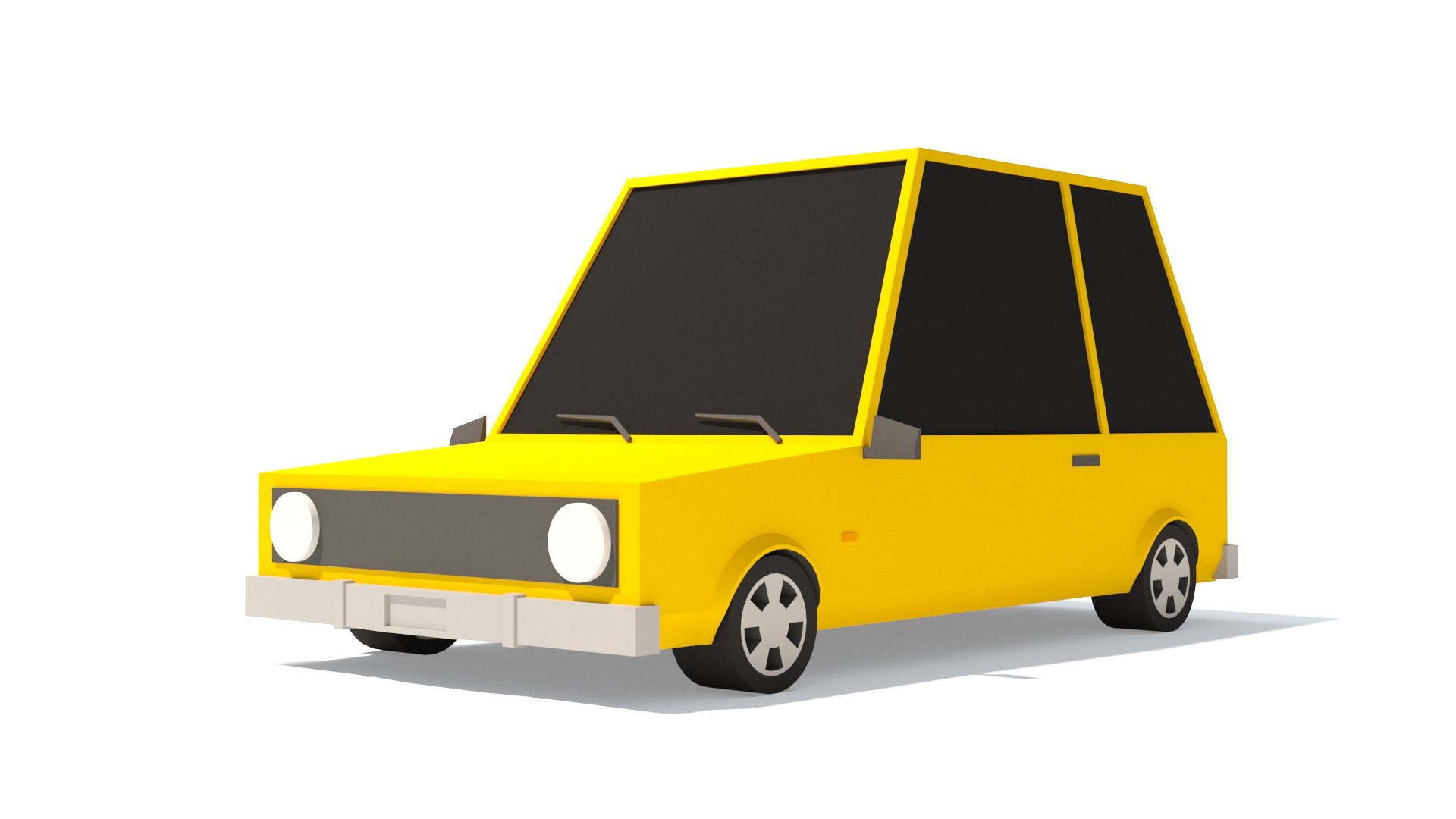 Cartoon Car Hatchback 3D - TurboSquid 1850846