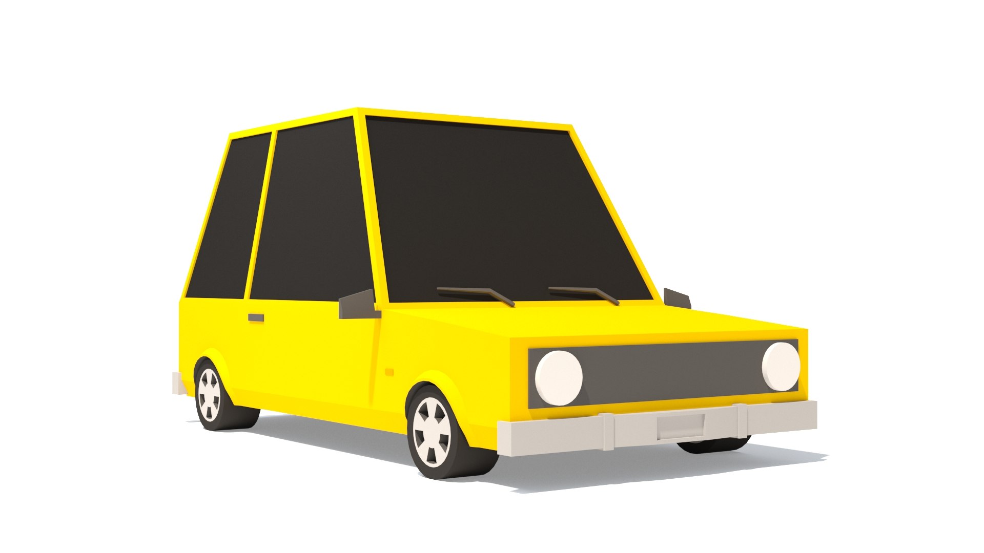 Cartoon Car Hatchback 3D - TurboSquid 1850846