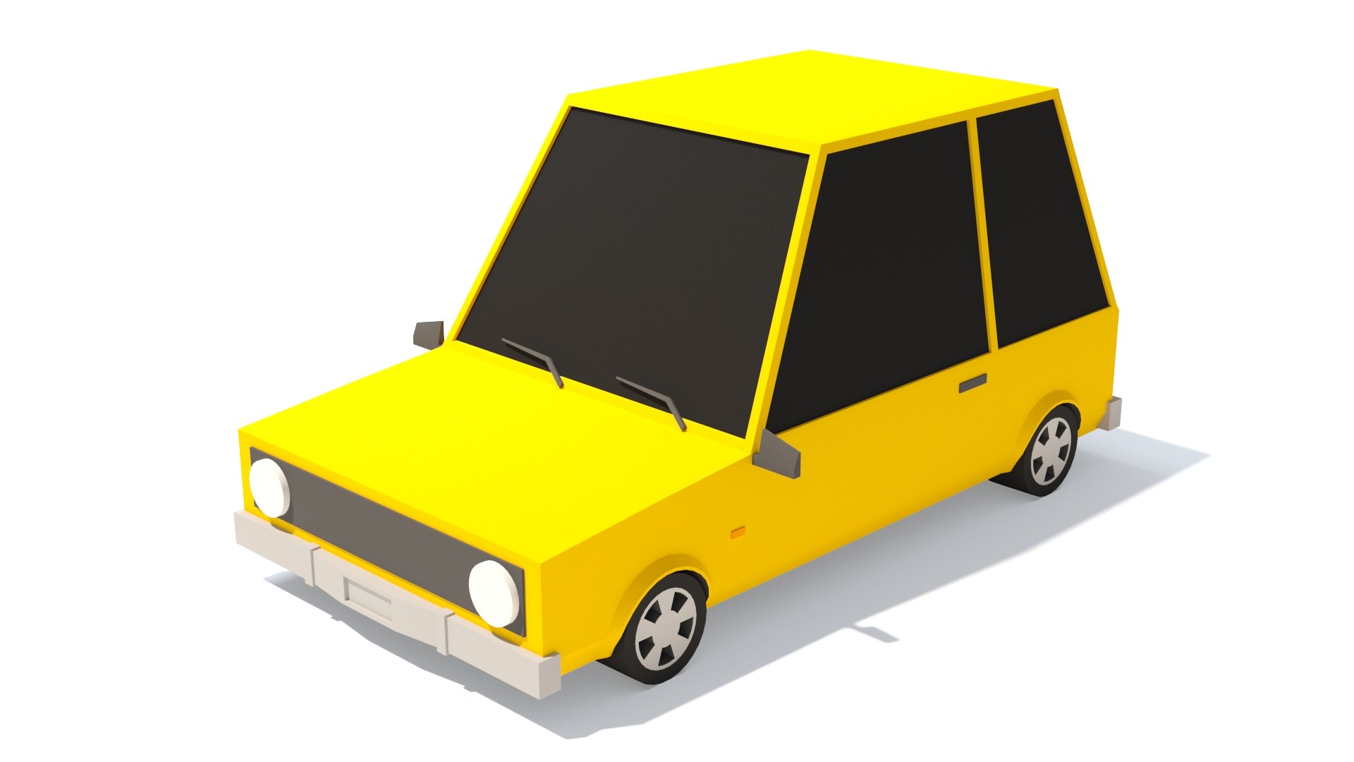 Cartoon Car Hatchback 3D - TurboSquid 1850846