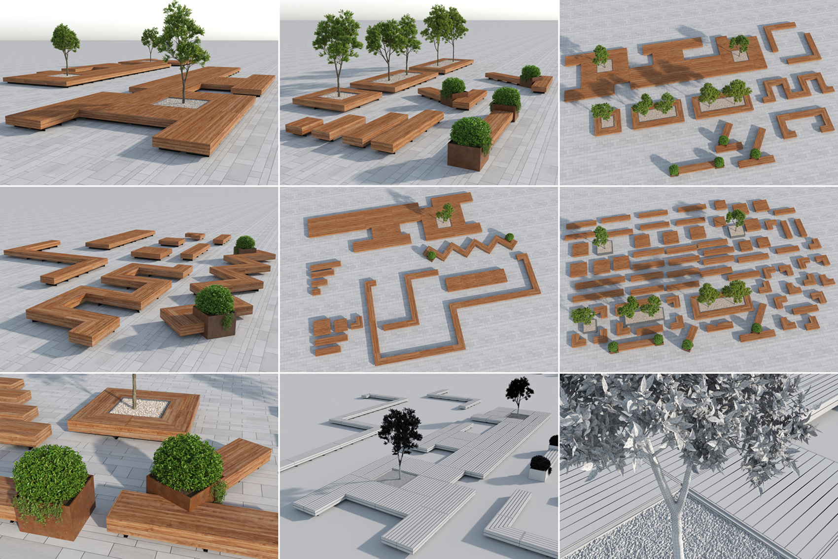 3D urban elements - TurboSquid 1310951